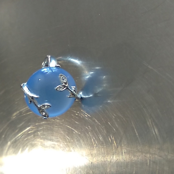 Avon | Jewelry | Avon Moon Ring With Light Blue Stone | Poshmark
